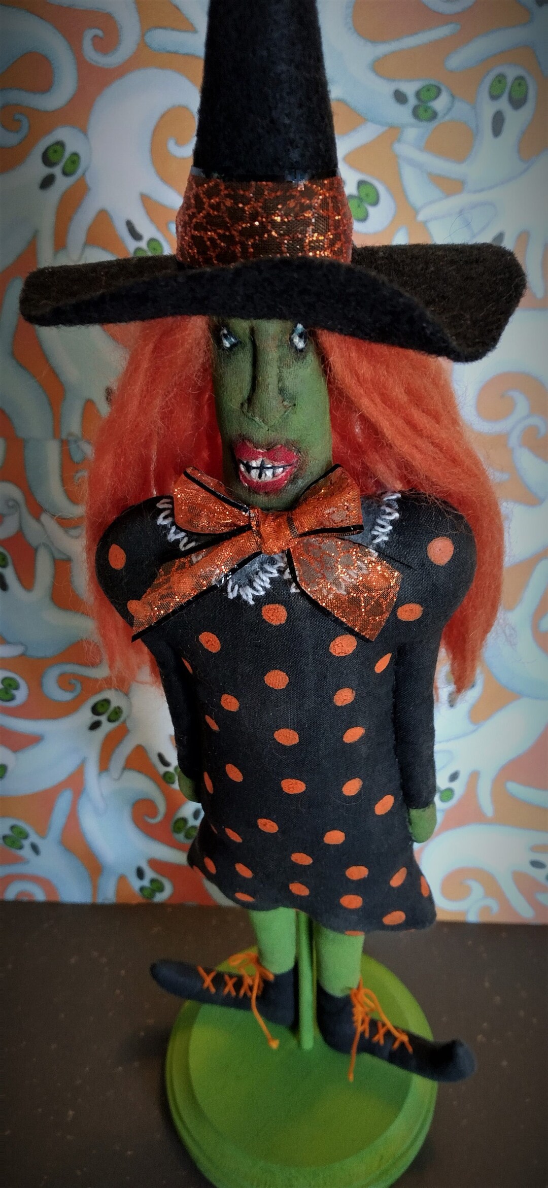 Wicked Temper Stomping Wanda the Witch ~ One of A Kind ~ Primitive Folk ...