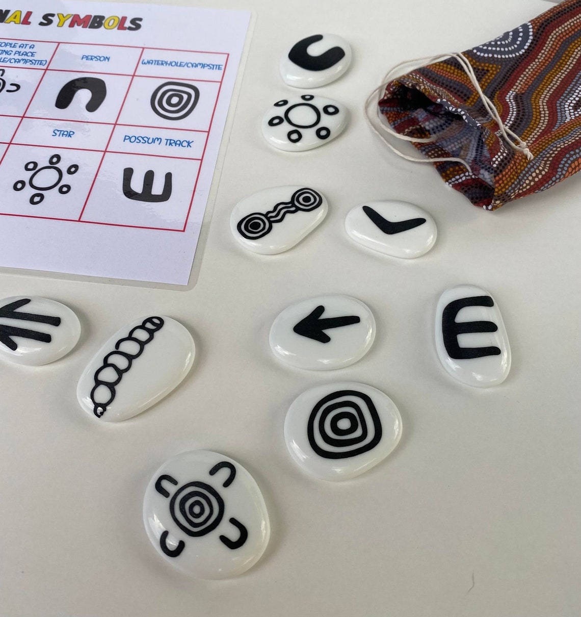 Aboriginal Story Stones Aboriginal Symbols Story Telling | Etsy