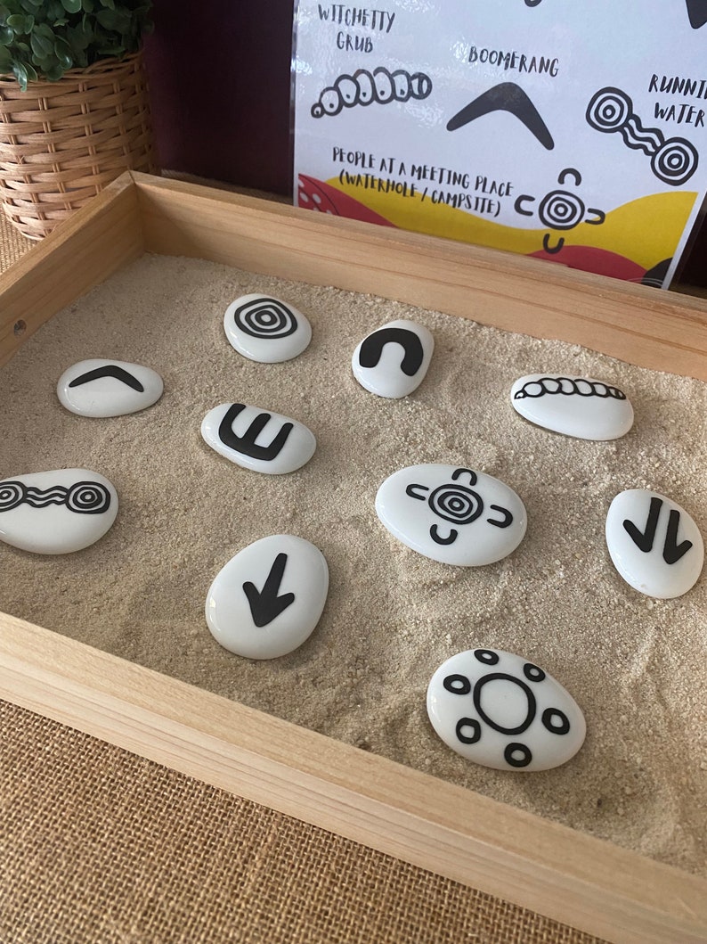 Aboriginal Story Stones, Aboriginal Symbols, Story Telling Stones ...