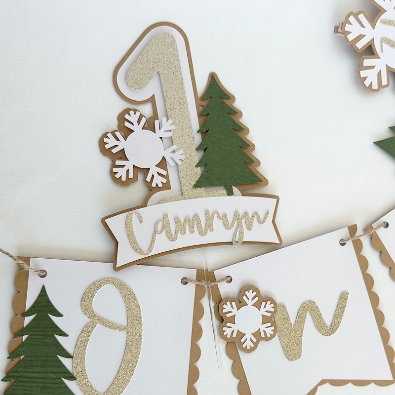 Winter Cake Topper - Etsy
