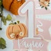 Pumpkin Party High Chair Banner, 1st Birthday Girl Pumpkin Birthday ...
