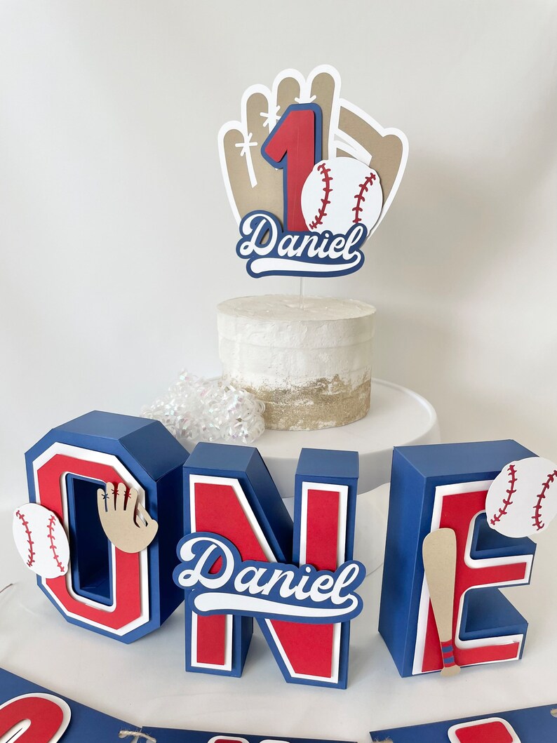Rookie of the Year Baseball Cake Topper Baseball First - Etsy