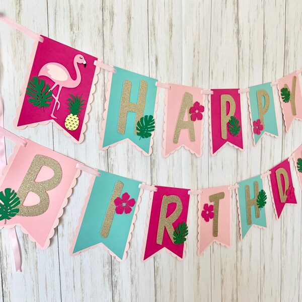 Flamingo Banner - Etsy