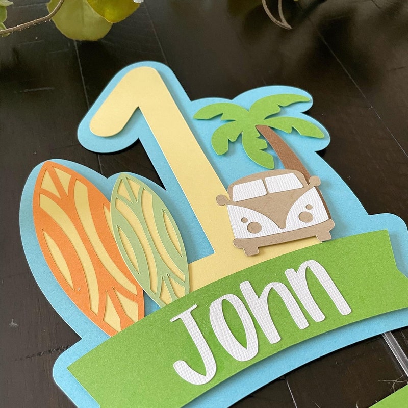 Surfing Cake Topper - Etsy