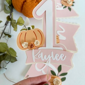 Pumpkin Party High Chair Banner, 1st Birthday Girl Pumpkin Birthday ...
