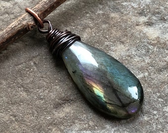 Wire wrapped pendant | Etsy