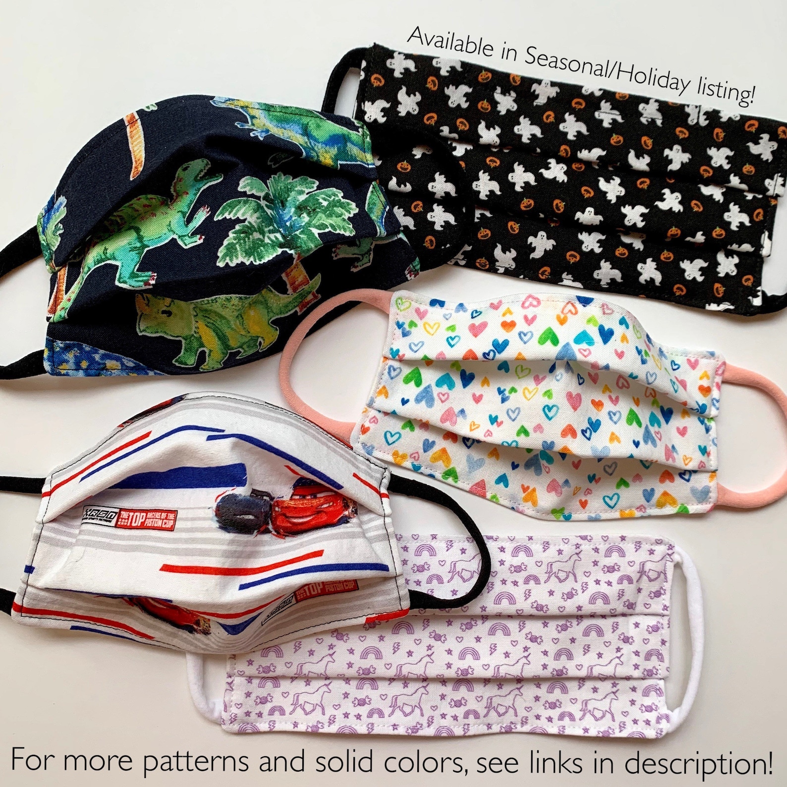 Childrens face mask toddler facemask handmade unicorn mask | Etsy