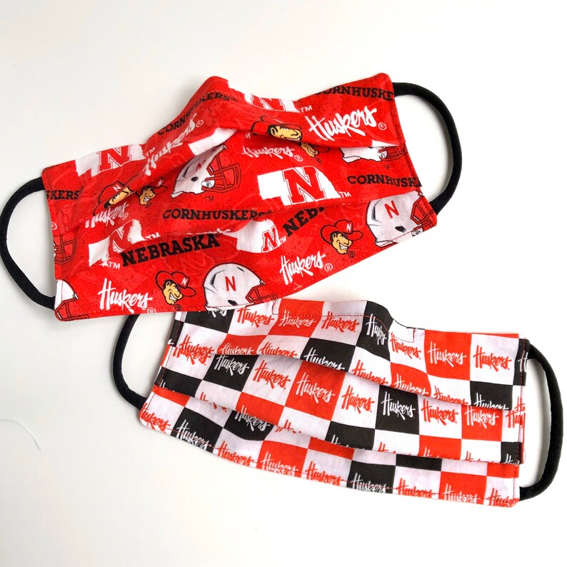 Husker Face Mask Nebraska Washable Mask Husker Fan Gift | Etsy