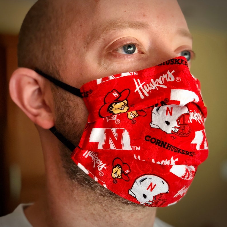 Husker Face Mask Nebraska Washable Mask Husker Fan Gift - Etsy