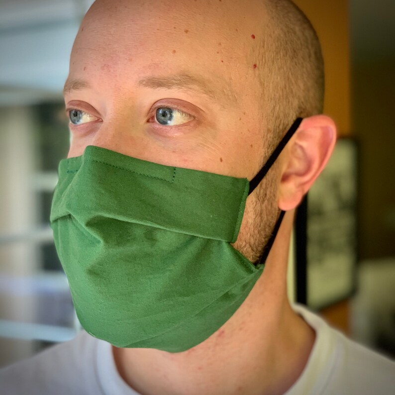 Solid Color Mask Mask With Nylon Ear Loops Plain Cotton Mask - Etsy