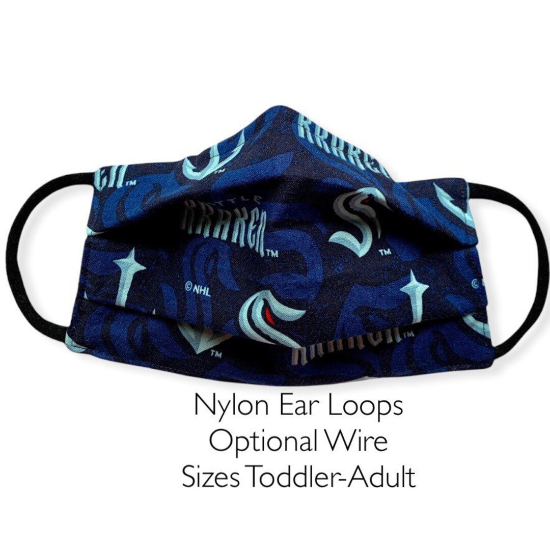 Seattle Kraken Mask for Kids & Adults, Kraken Hockey, Seattle Hockey ...