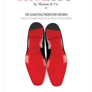 Men's Crystal Clear Red Bottom Sole Protector for Designer Louboutin ...
