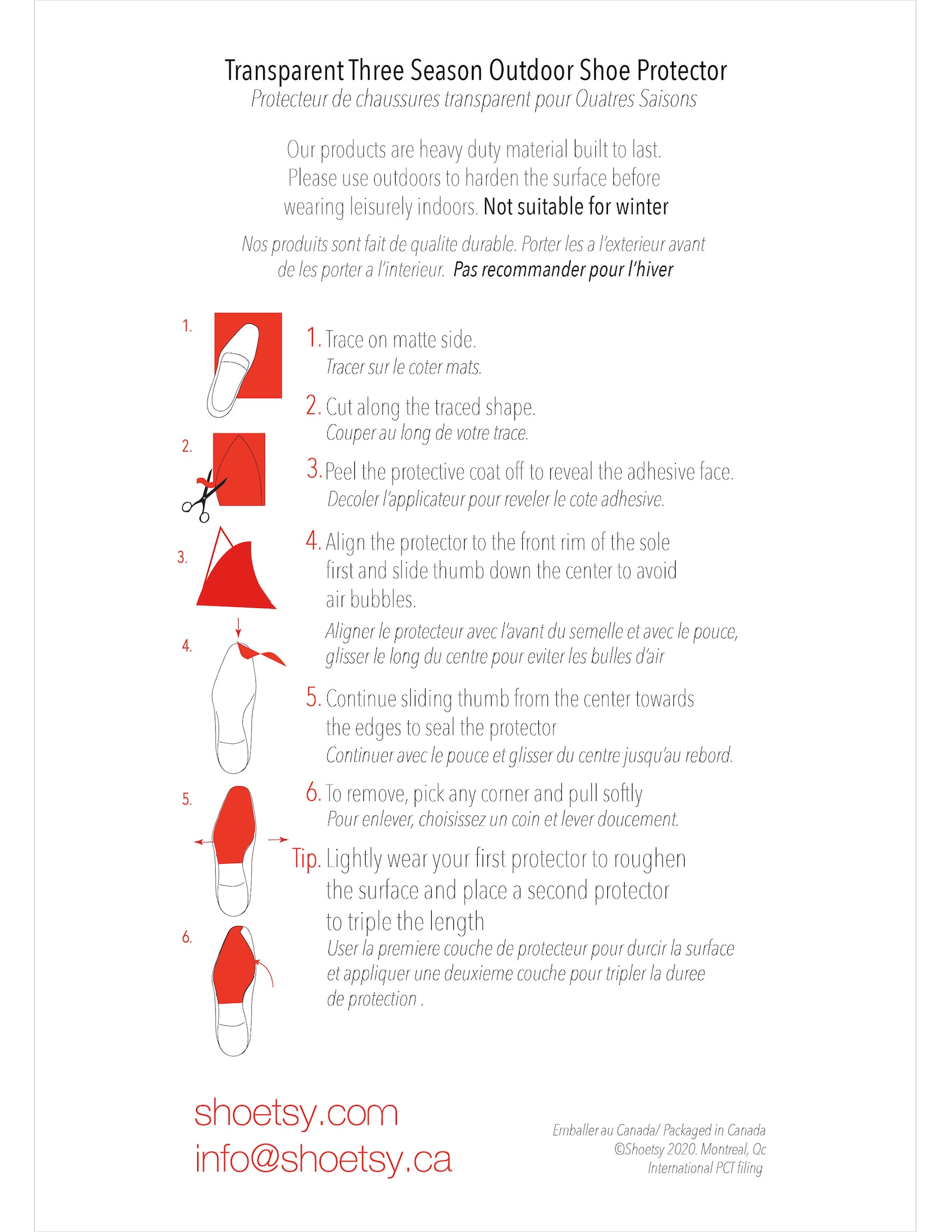 Men's Crystal Clear Red Bottom Sole Protector for Designer Louboutin ...