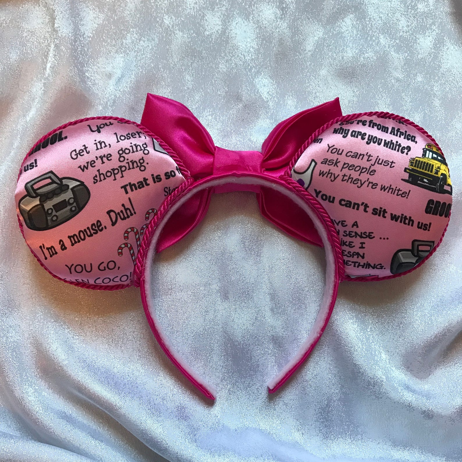 Plastic Girls Mouse Ears Headband | Etsy