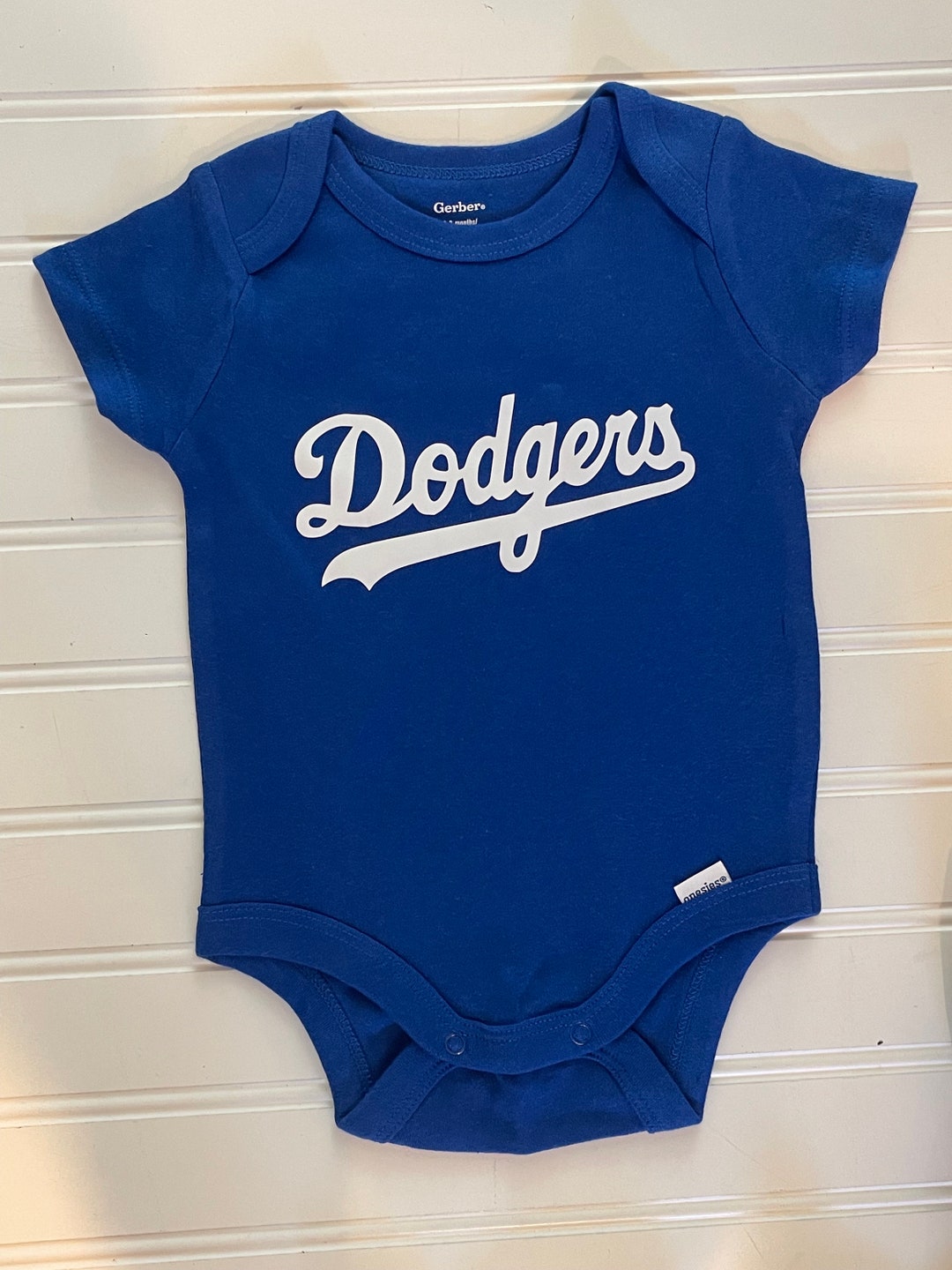 Dodgers Inspired Custom Jersey, Customized Baby Romper - Etsy