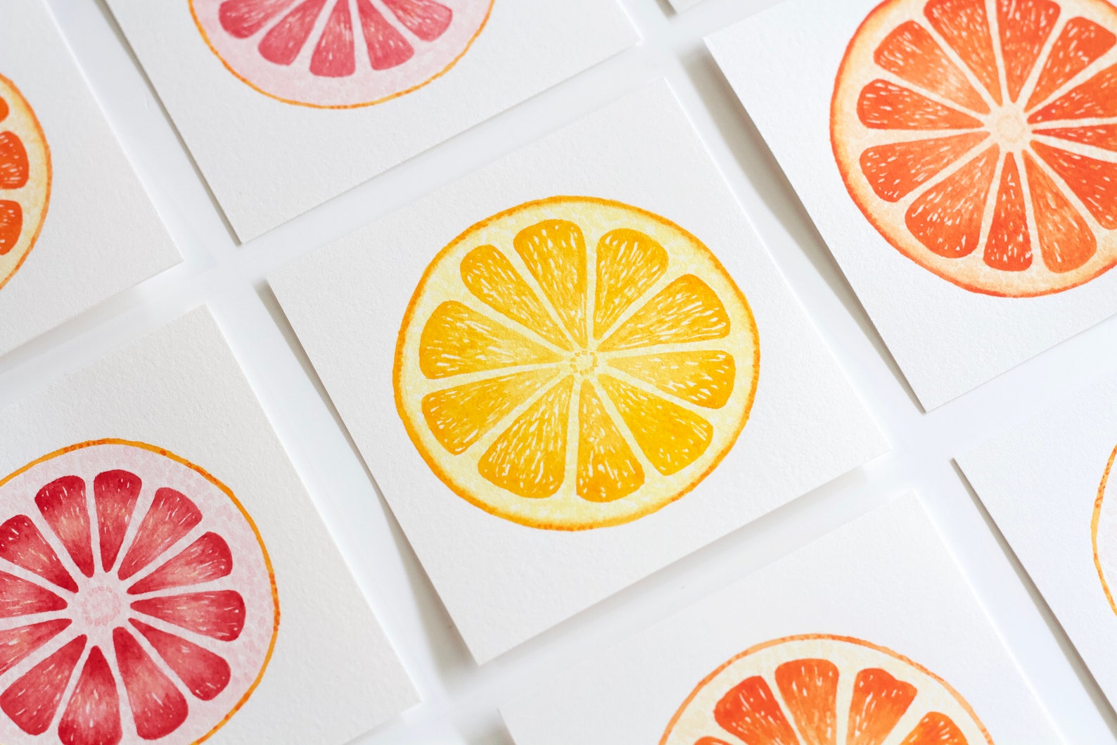 Miniature Watercolor Lemon Painting, Miniature Art, Food Art, Tiny ...