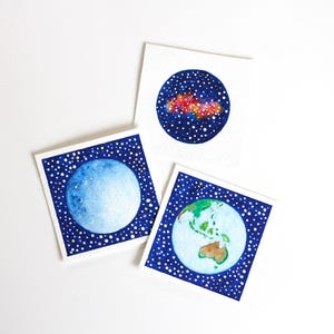 Earth Painting, Miniature Painting, Tiny Planet Watercolour Painting ...