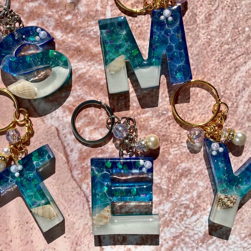 Alphabet Keychain - Etsy