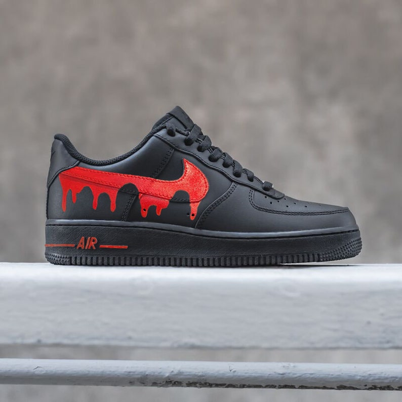 Custom Nike Air Force 1 Drip Shoes- Any Color Drip Nike Drip AF1 ...