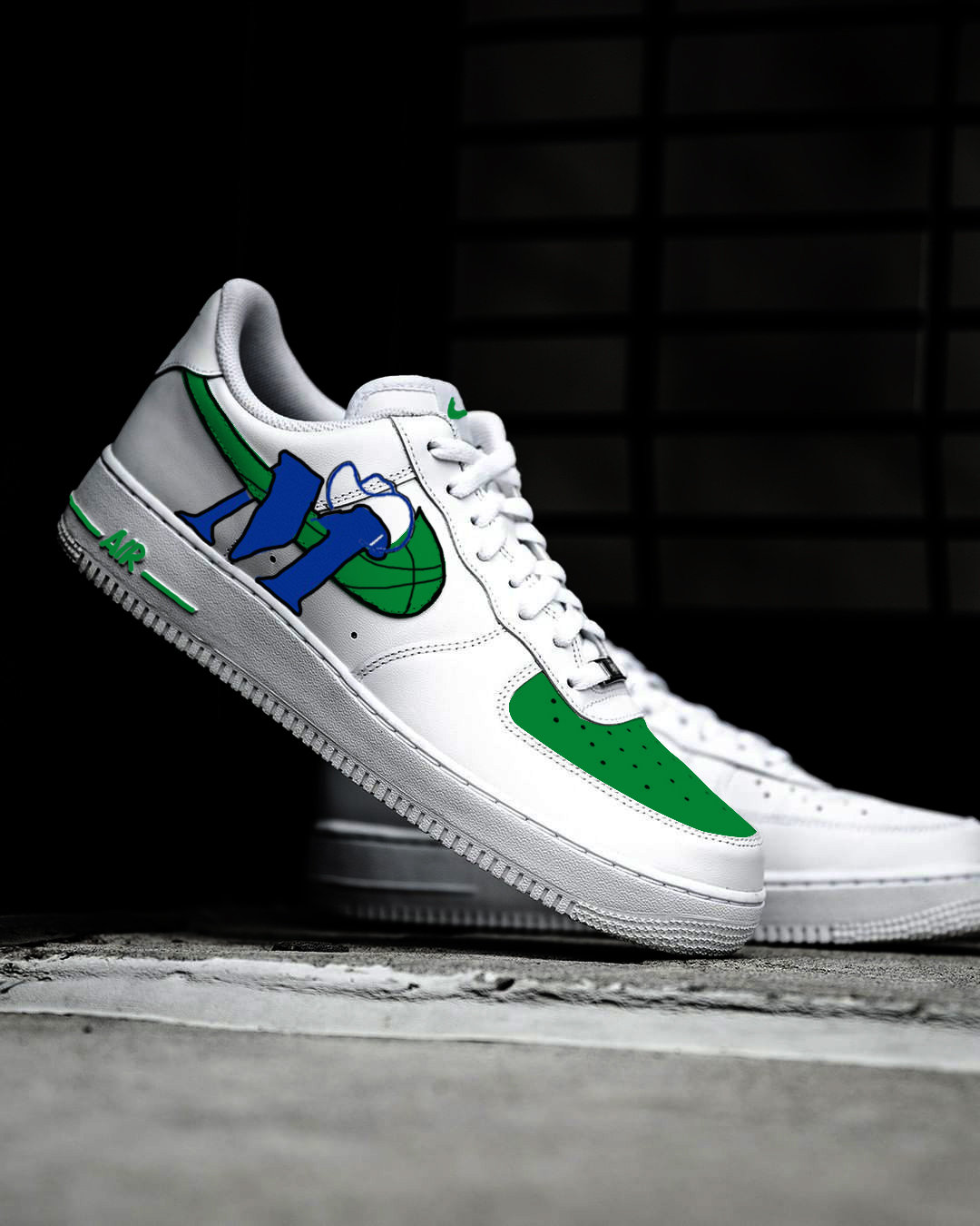 Custom Nike Air Force 1 Mavericks Logo Shoes or Custom Any Other NBA ...