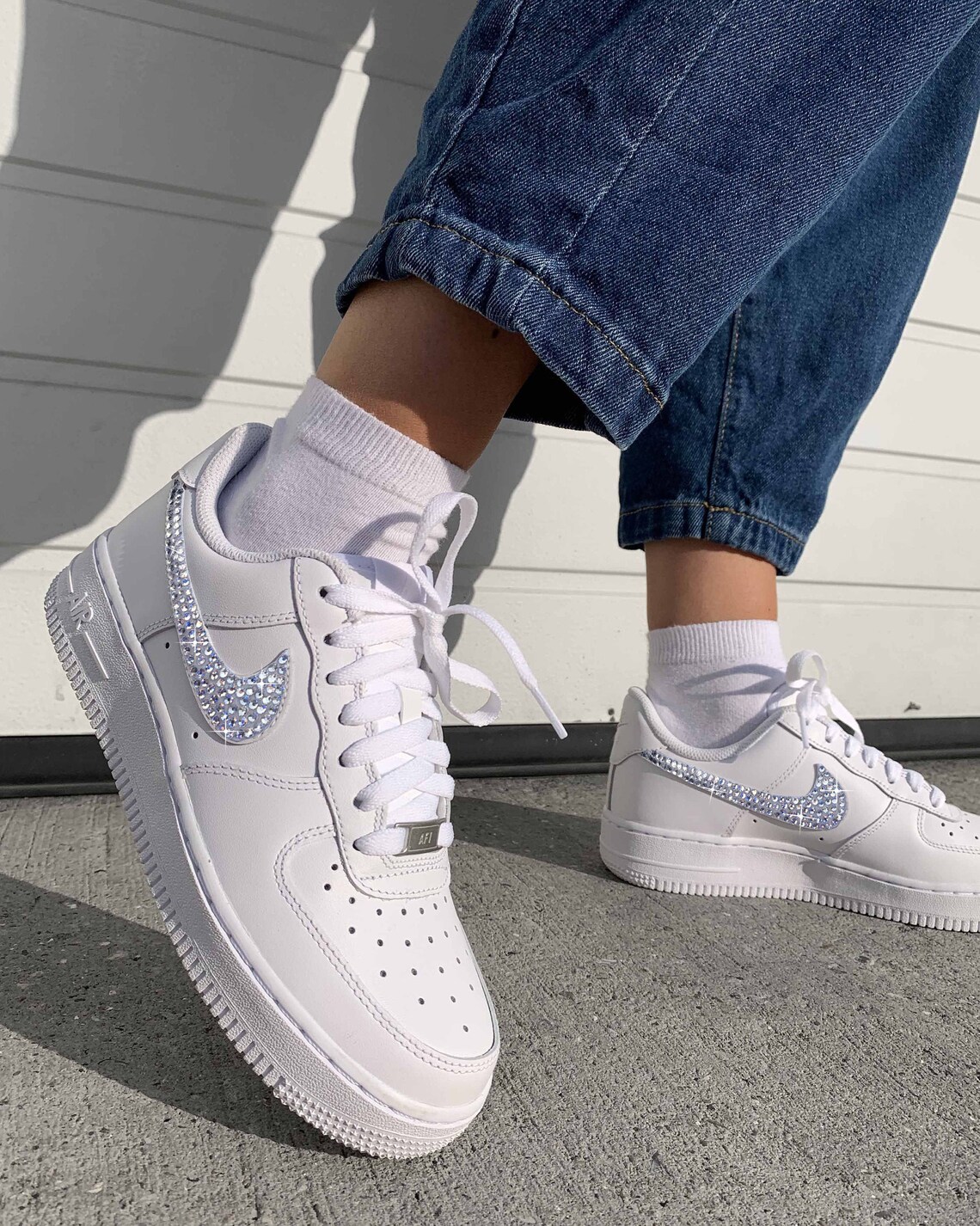 Custom Nike Air Force 1 Shoes Rhinestones for Men's - Etsy
