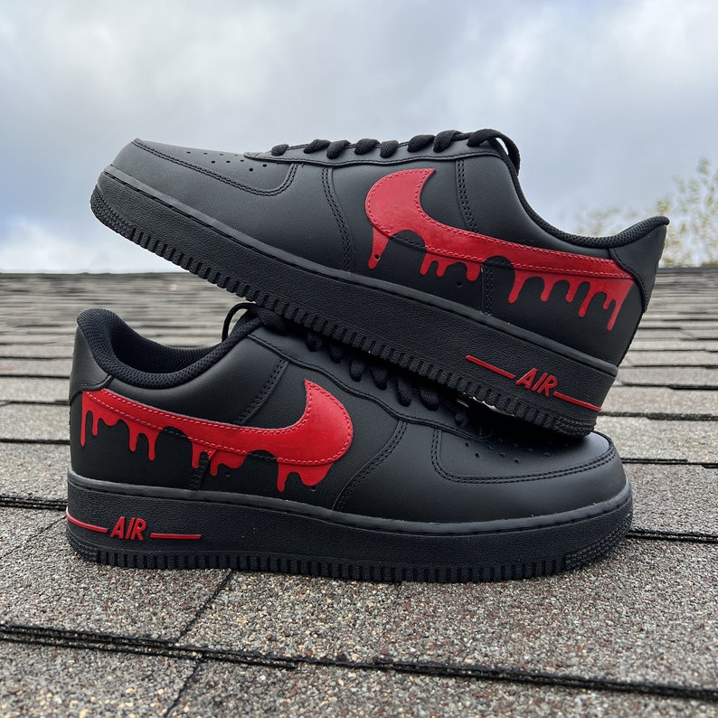 Custom Nike Air Force 1 Drip Shoes- Any Color Drip Nike Drip AF1 ...