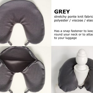 Empty Travel Neck Pillow Pillowcase Black Stuffable for - Etsy