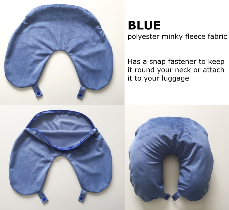 Empty Travel Neck Pillow Pillowcase Black Stuffable for - Etsy