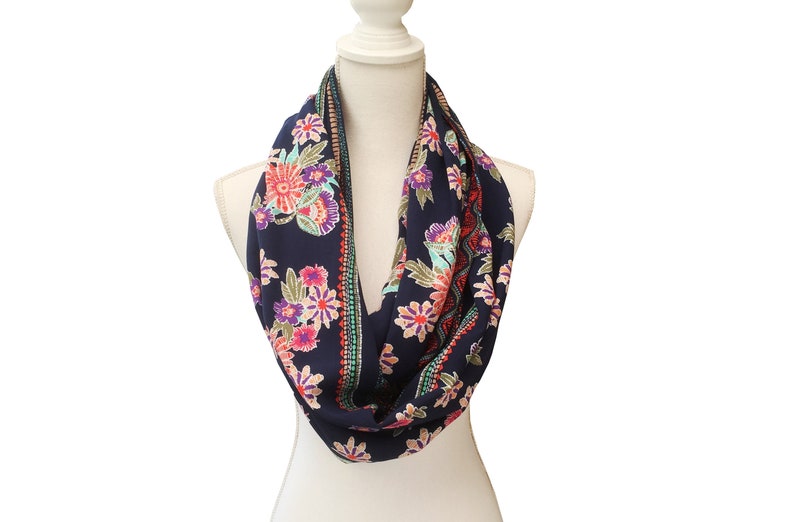 Women's Zip Pocket Loop Infinity Scarf for travel | Etsy