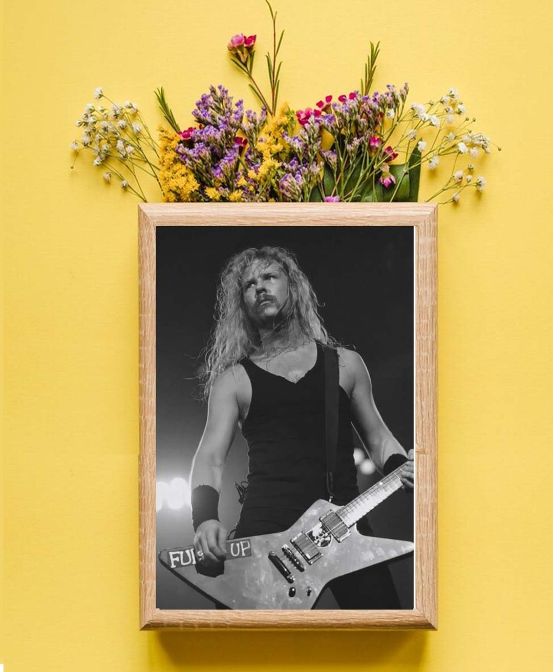 James Hetfield 1990 Rocker Collection Memorial Modern Poster, Poster ...