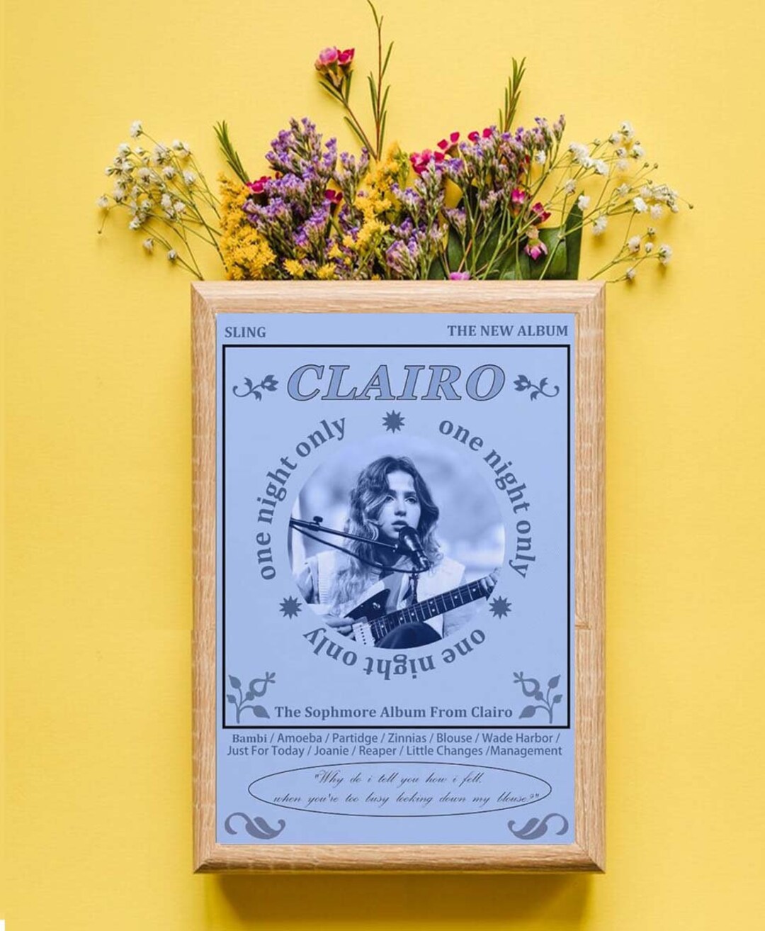 Clairo Poster Sling Album Music Album Poster Art Decor Painting ...
