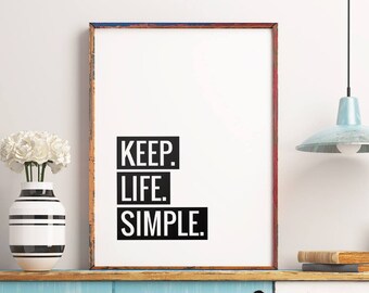 Simple art print | Etsy