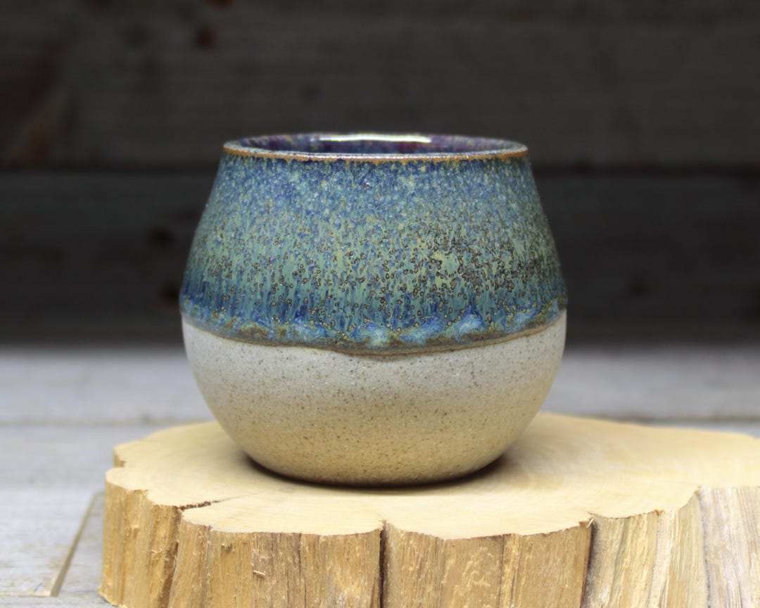 Japanese Style Tea Cup, No Handle, 4.5oz/135ml. Handmade Ceramic ...