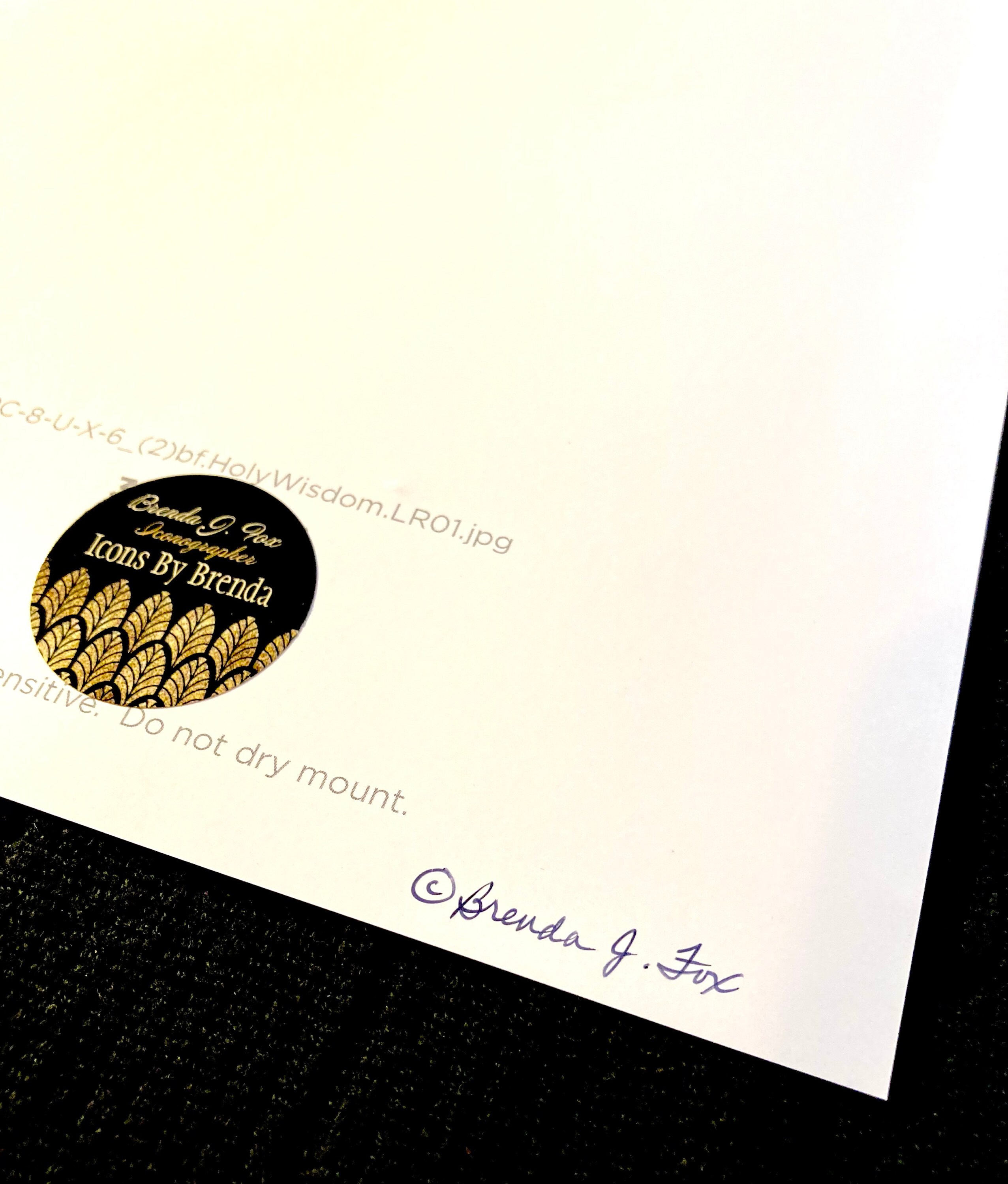 Holy Wisdom, Holy Silence, Icon Print, Religious Art, Catholic ...