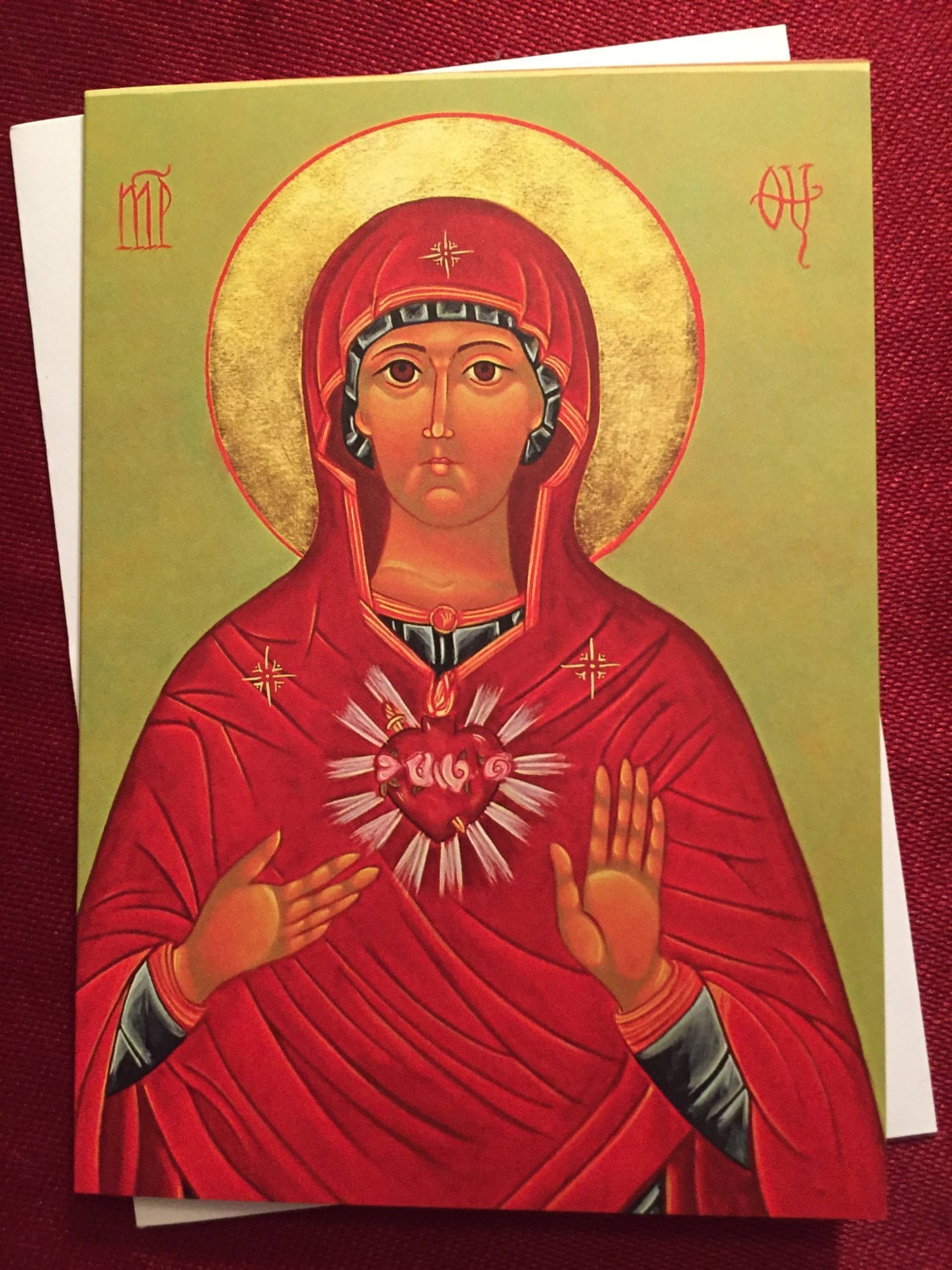 Immaculate Heart Of Mary Icon