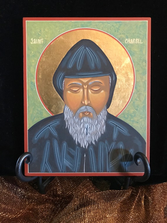 St Charbel St Sharbel Saints Religious Icon Religious - Etsy
