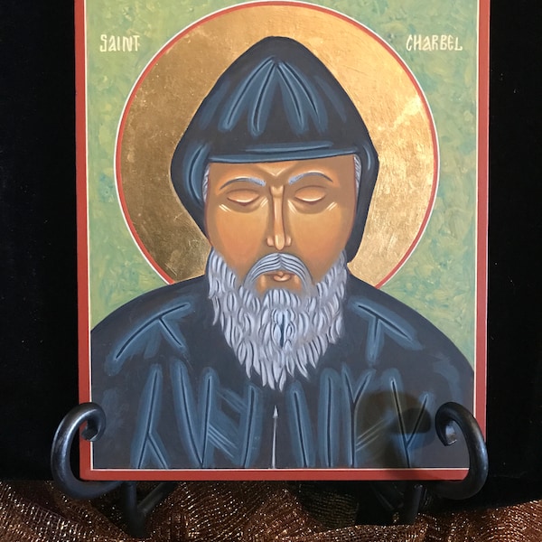 St Charbel Icon - Etsy