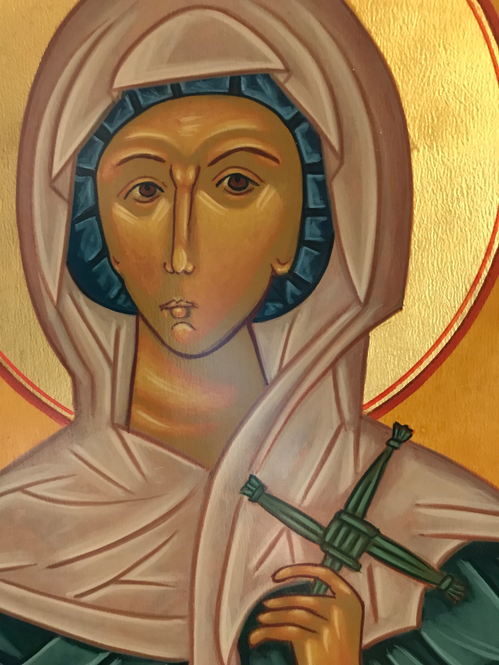 St. Bridget Ireland Brigid Saint Original Icon Byzantine Catholic ...