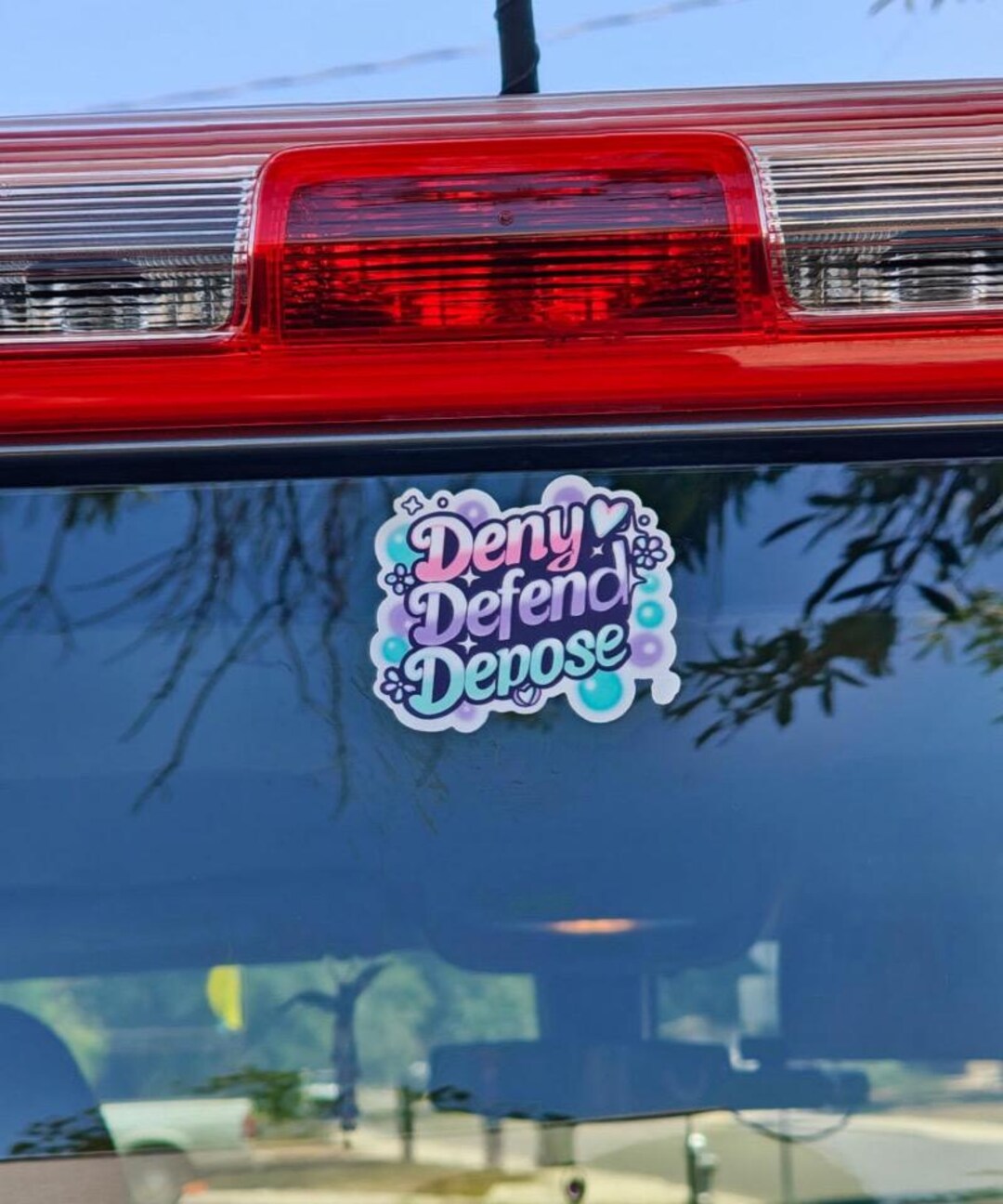 Vinyl Decals, Sticker With Deny Defend Depose, Car Decals, Laptop ...