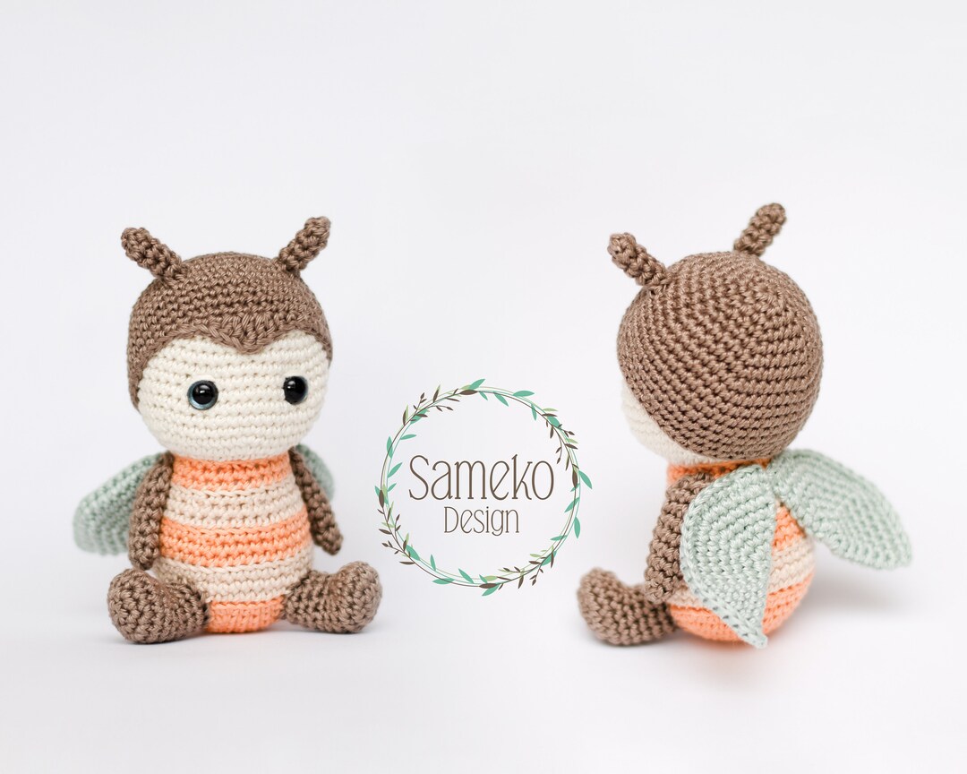 Kupo the Wood Beetle Amigurumi Crochet Pattern by Sameko Design Crochet ...