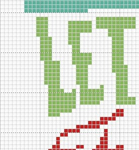Modern Typography Cross Stitch Pattern - Etsy