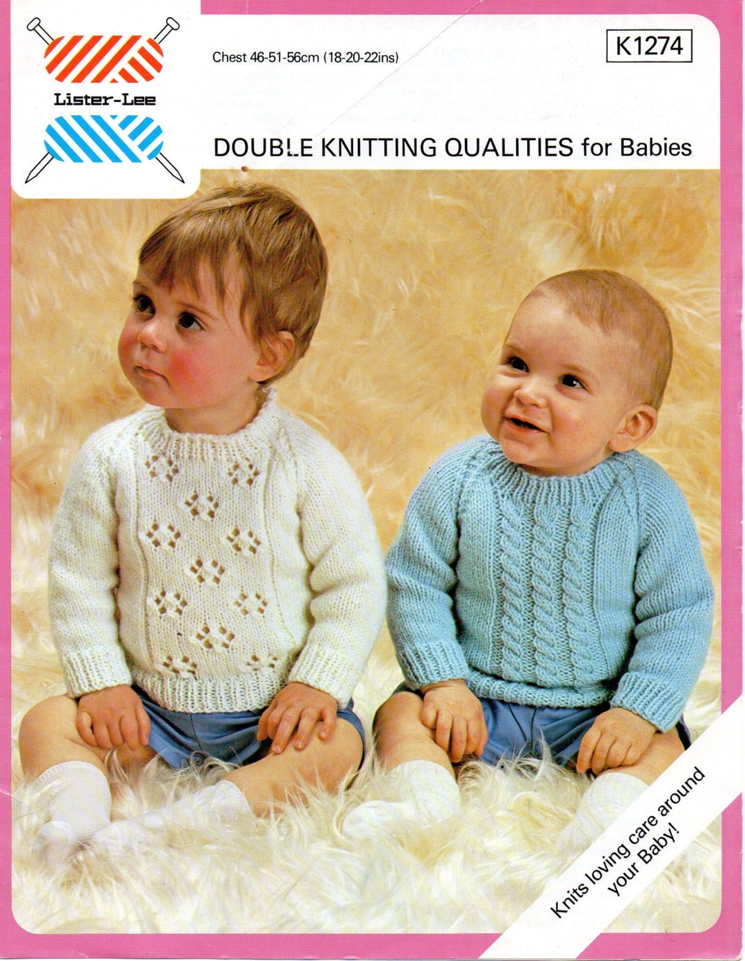 PDF Instant Download Lister Lee 1274 Vintage Baby Knitting Pattern 18 ...