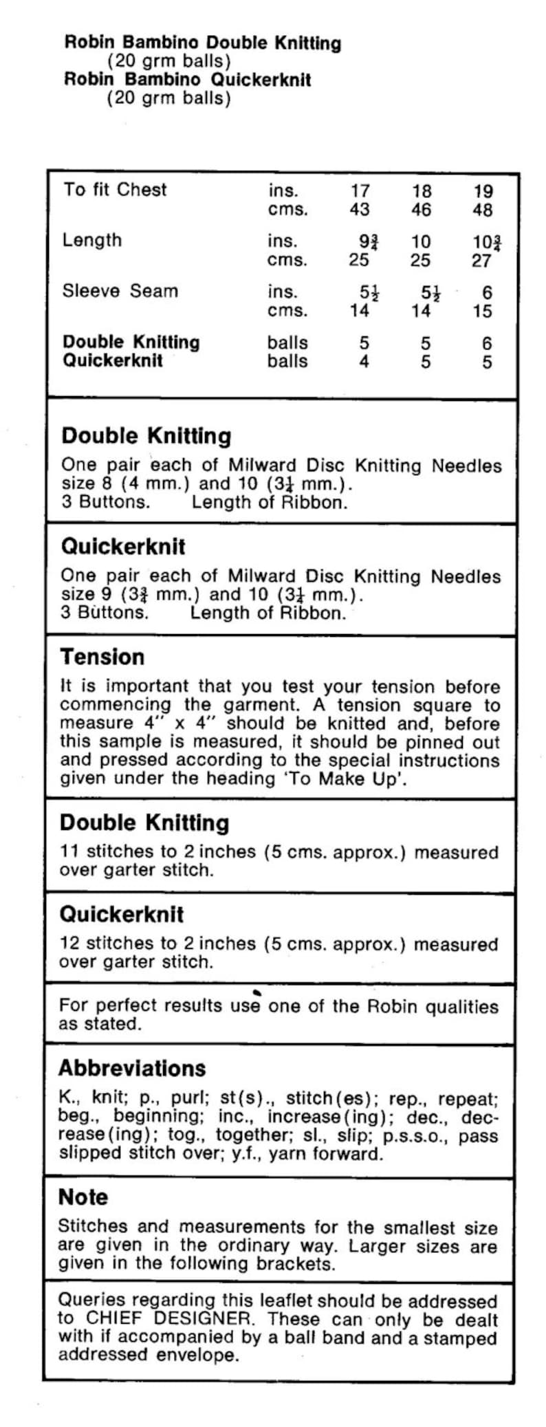 PDF Robin 2490 Vintage Knitting Pattern Baby Cardigan 17-19 6-12 Months ...