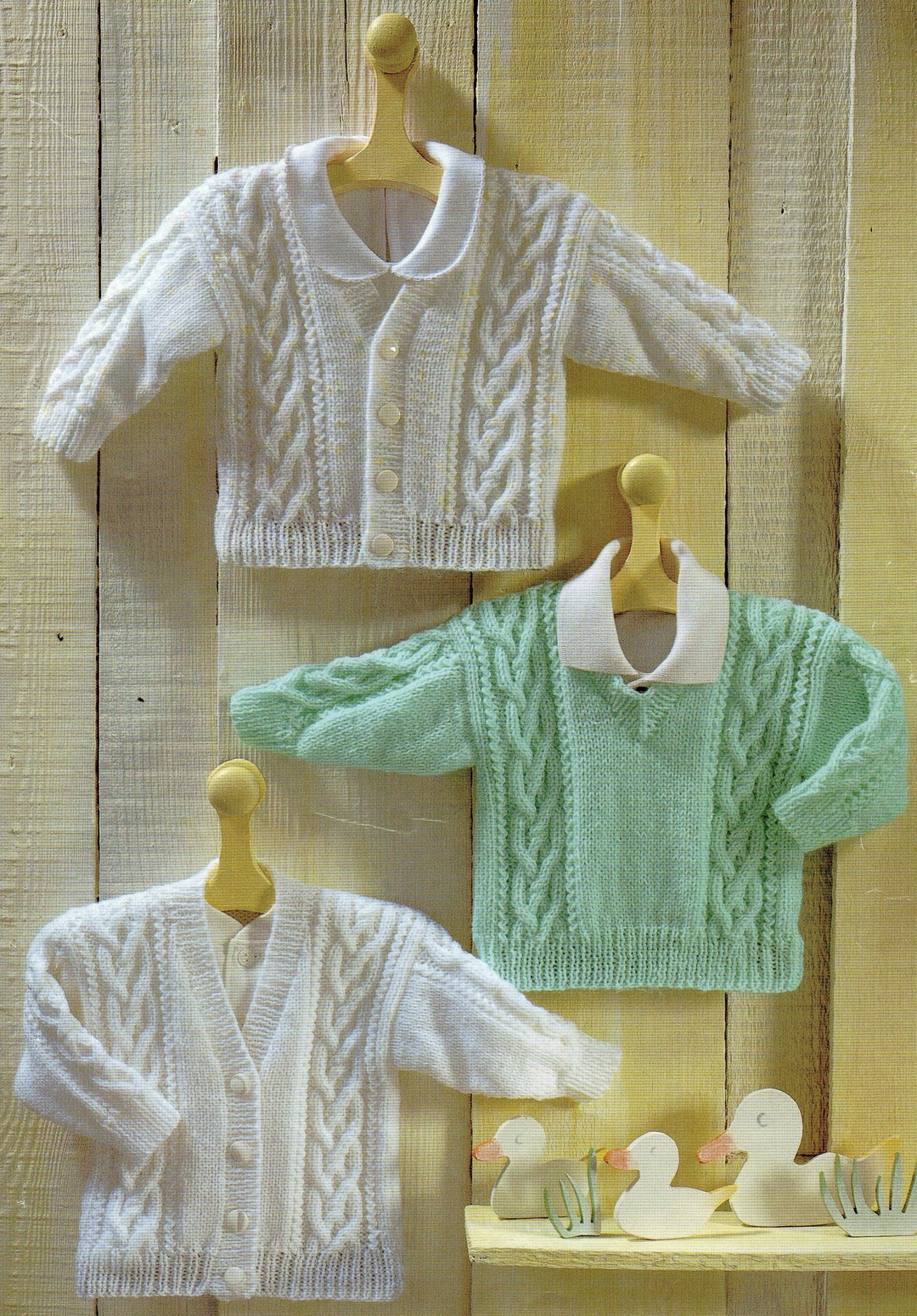 Baby Cardigan Knitting Pattern PDF Instant Download, Double Knitting ...