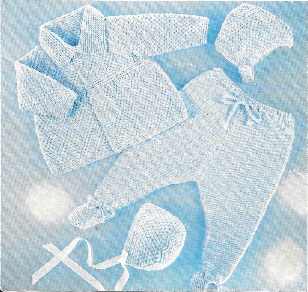 Lister / Lee Target Baby Pram Set, Layette, Vintage Knitting Pattern ...