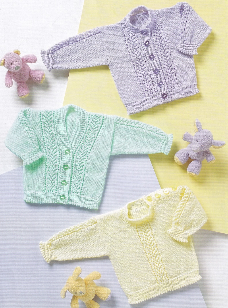 Vintage Baby Knitting Pattern Instant Digital Download PDF, Sweater ...
