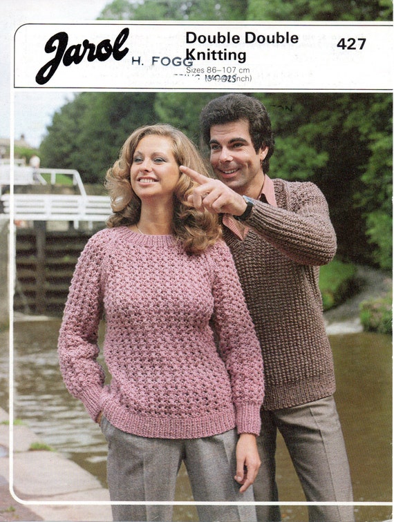 PDF Vintage Knitting Pattern Jarol 427 Chunky Yarn Mens & - Etsy