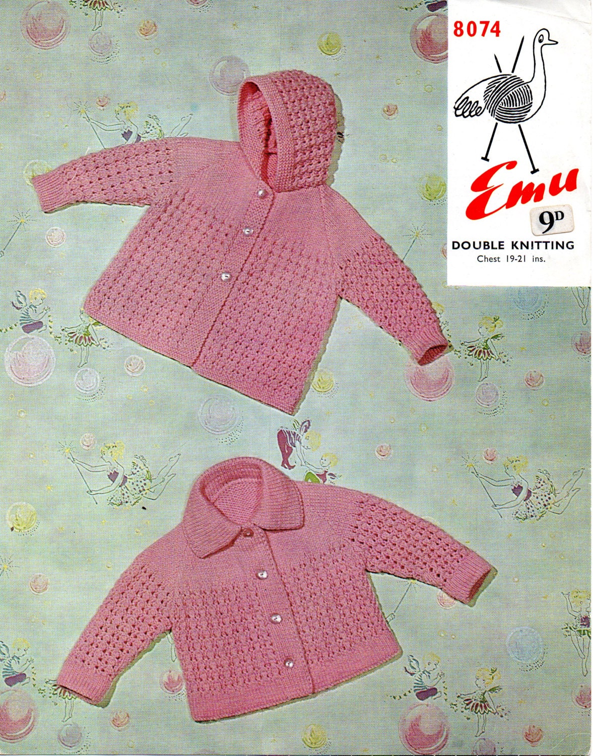 Emu 8074 Vintage Baby Knitting Pattern PDF Instant Download - Etsy UK