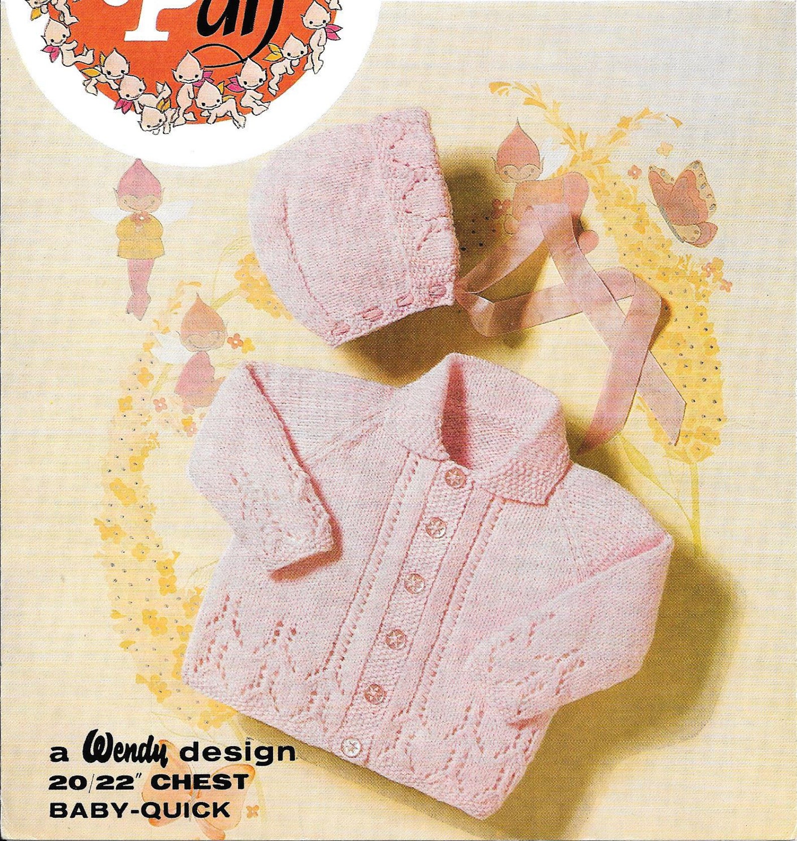Vintage Peter Pan wendy Baby Knitting Pattern Size 20 - Etsy