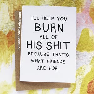 Funny Break up Card - Funny Divorce Card - Funny Dumped Card - I'll ...